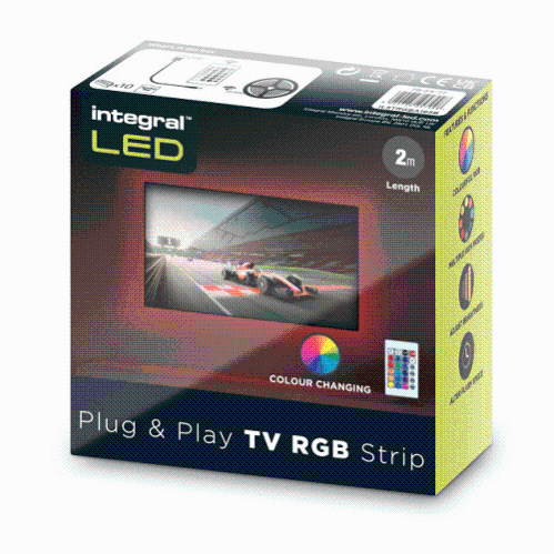 Kit Ruban LED 2M - 1,5W/M - ILSTRGBA165B - Couleurs RGB - Integral Led ...