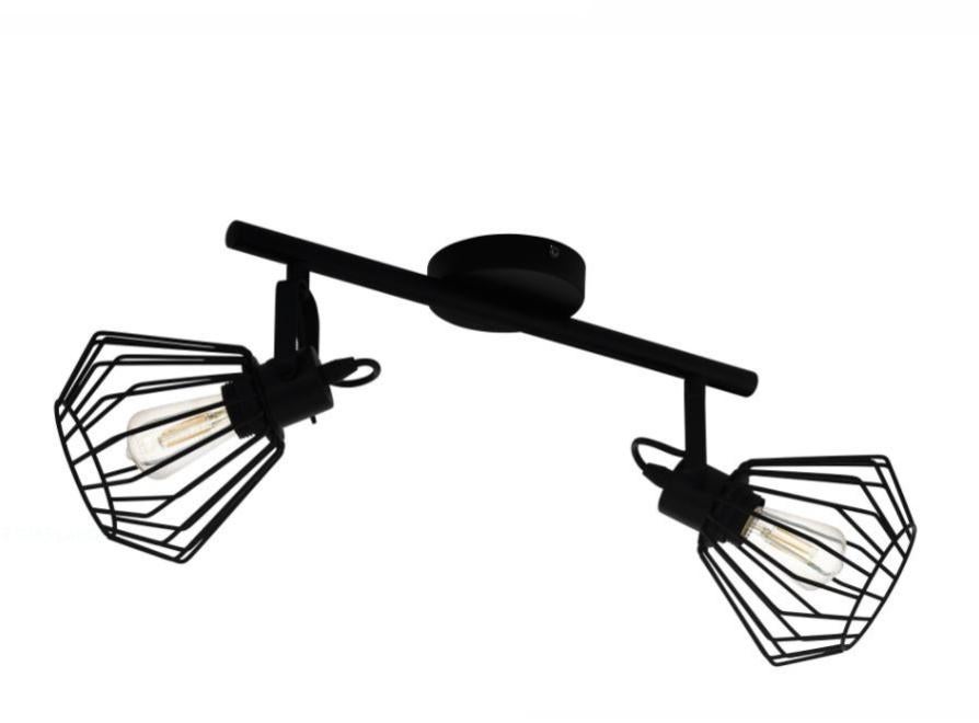 Bande de projecteur EGLO LED Slats Steel Noir 2xE27 | Leroy Merlin