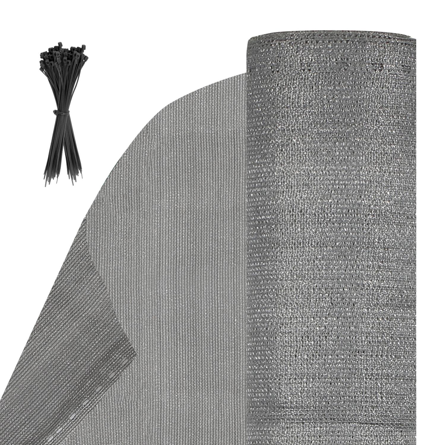 Brise Vue renforcé 1,5 x 10m Brise vue Pour Balcon Brise vue renfoncé pour balcon Gris | Leroy ...