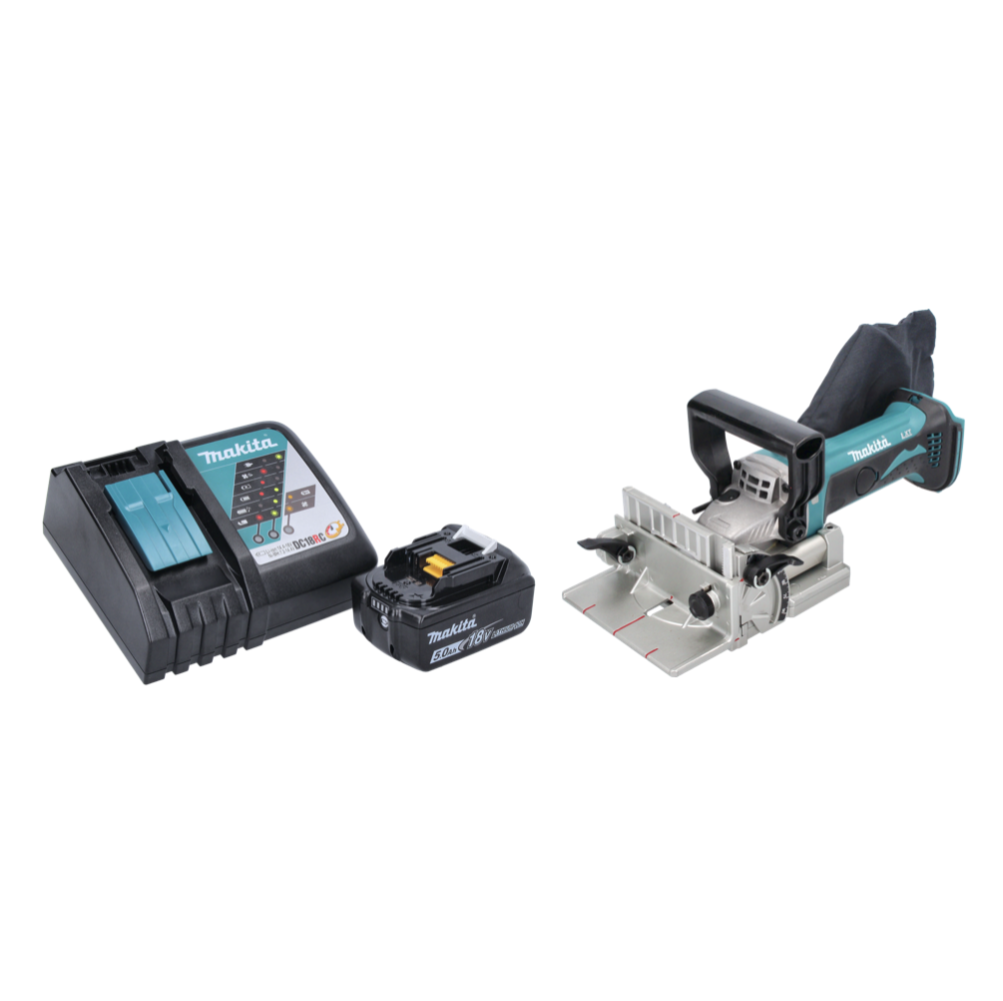 Makita DPJ 180 RT1 Machine à rainurer sans fil 18 V 100 mm + 1x ...