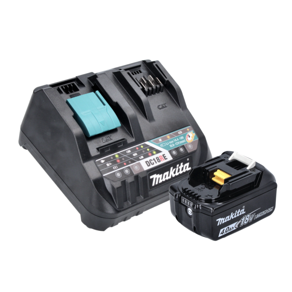 Makita Power Source Kit 18 V avec 1x BL 1840 B batterie 4,0 Ah ( 197265-4 ) + DC 18 RE Multi ...