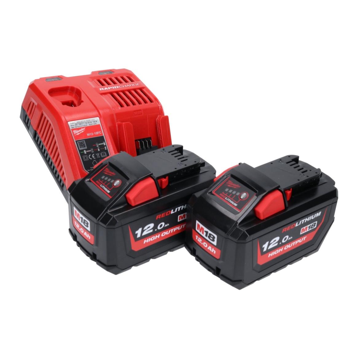 Milwaukee Set M18 NRG-1202: 2x Batteries 12,0Ah 18V Li-Ion (2x ...