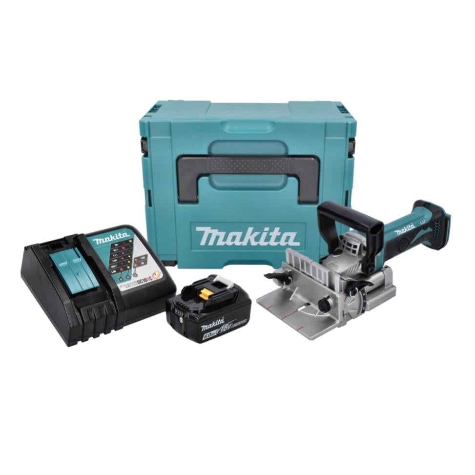 Makita DPJ 180 RG1J Machine à rainurer sans fil 18 V 100 mm + 1x ...