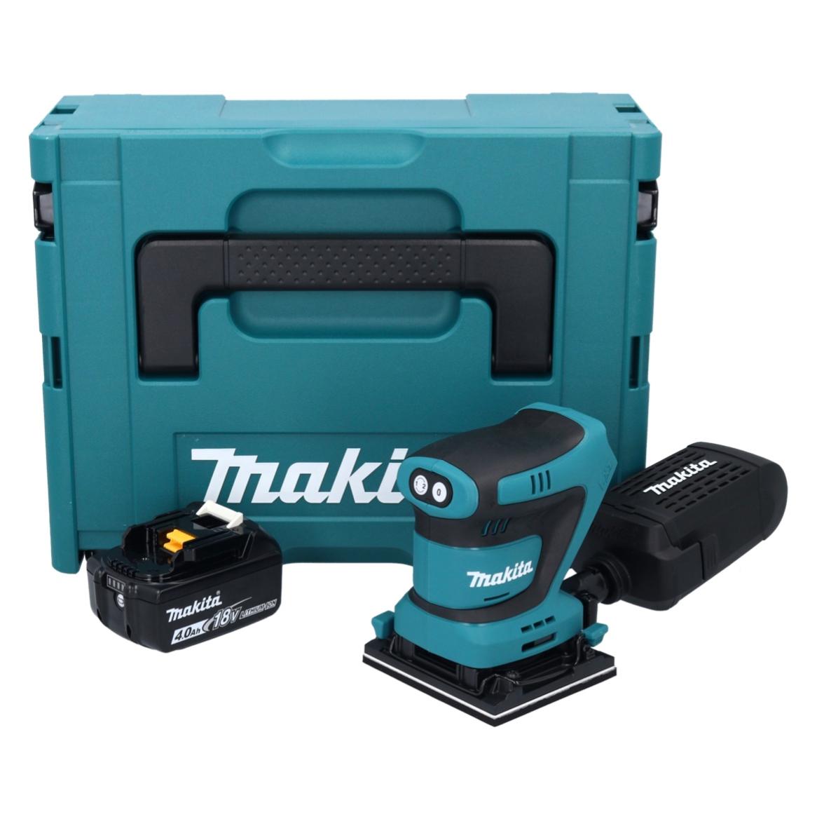 Makita DBO 481 M1J Ponceuse vibrante sans fil 18 V 112 x 102 mm + 1x ...