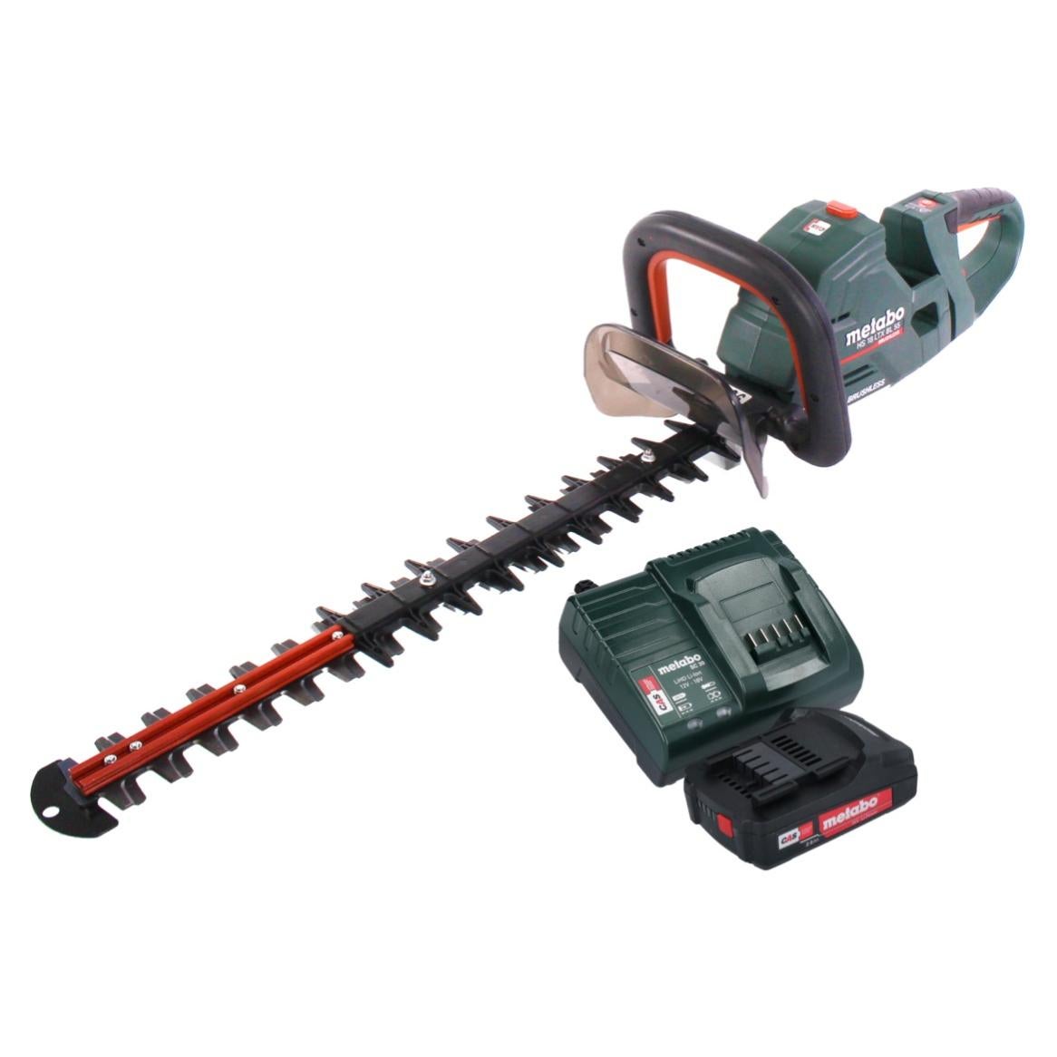 Metabo HS 18 LTX BL 55 Taille-haies sans fil 18 V 50 cm Brushless + 1x ...