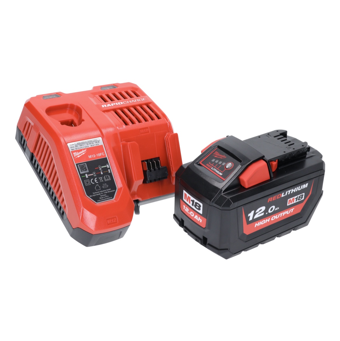 Milwaukee Set M18 NRG-1201: Batterie 12,0Ah 18V Li-Ion (4932464260 ...