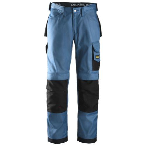 Pantalones largos de trabajo DuraTwill 3312 Azul oceano / Negro 120 ...