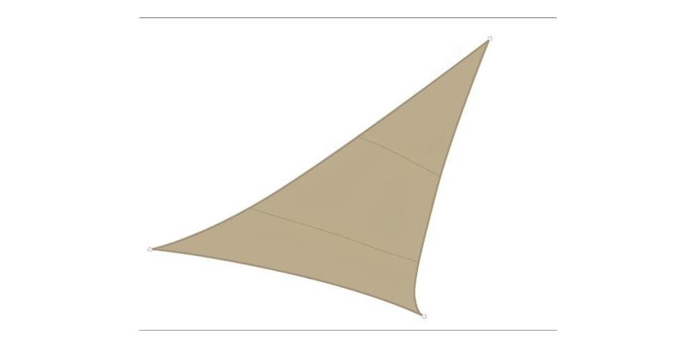 Perel WATER-PERMEABLE SHADE SAIL - TRIANGLE - 3.6 x 3.6 x 3.6 m ...