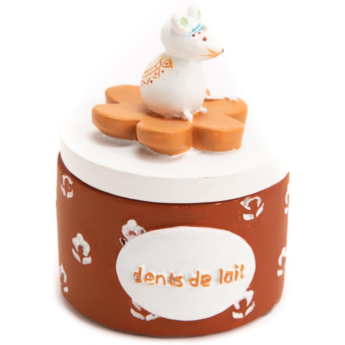 Boite à dents de lait souris - chocolat | Leroy Merlin