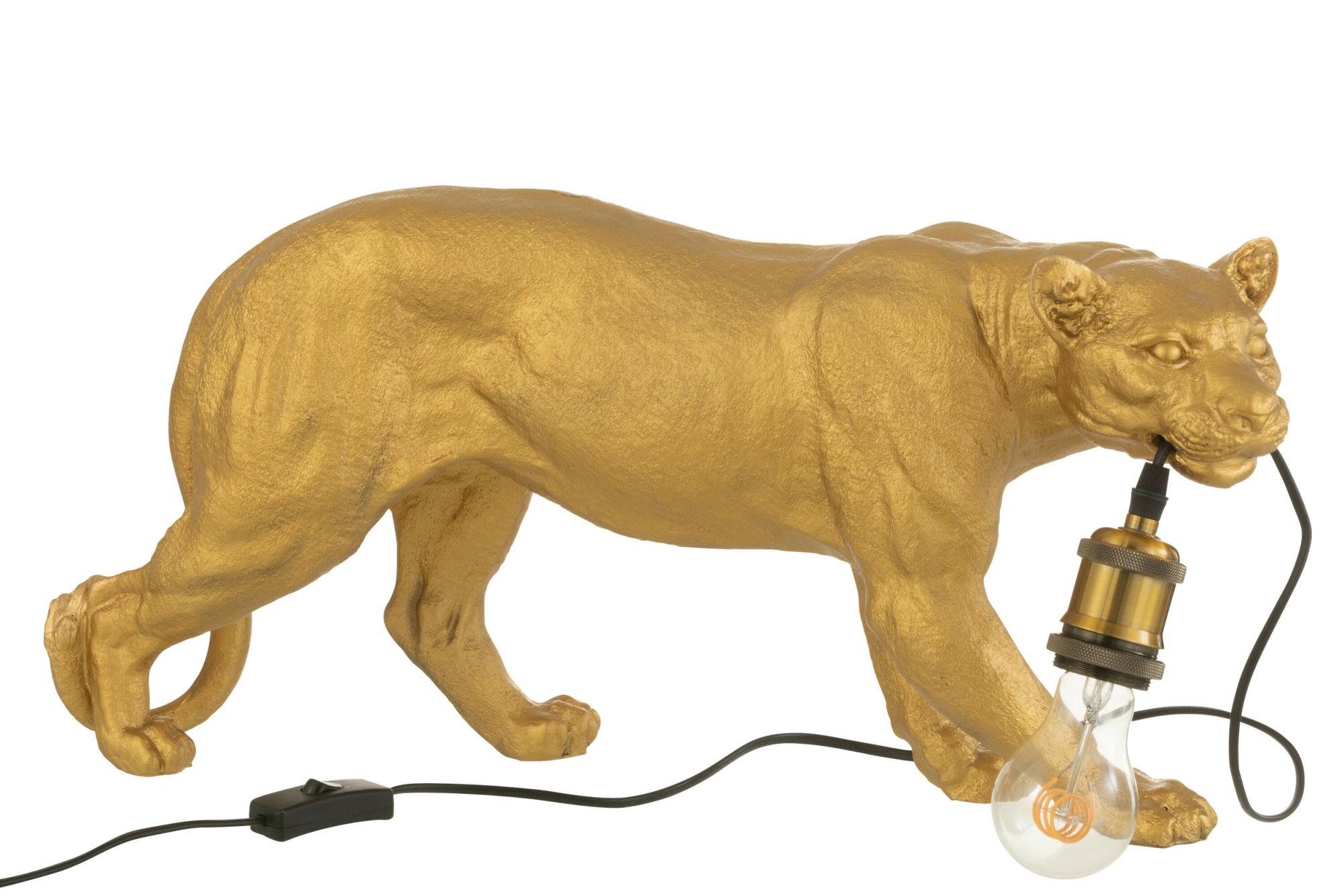 LAMPE PUMA RESINE OR LARGE | Leroy Merlin