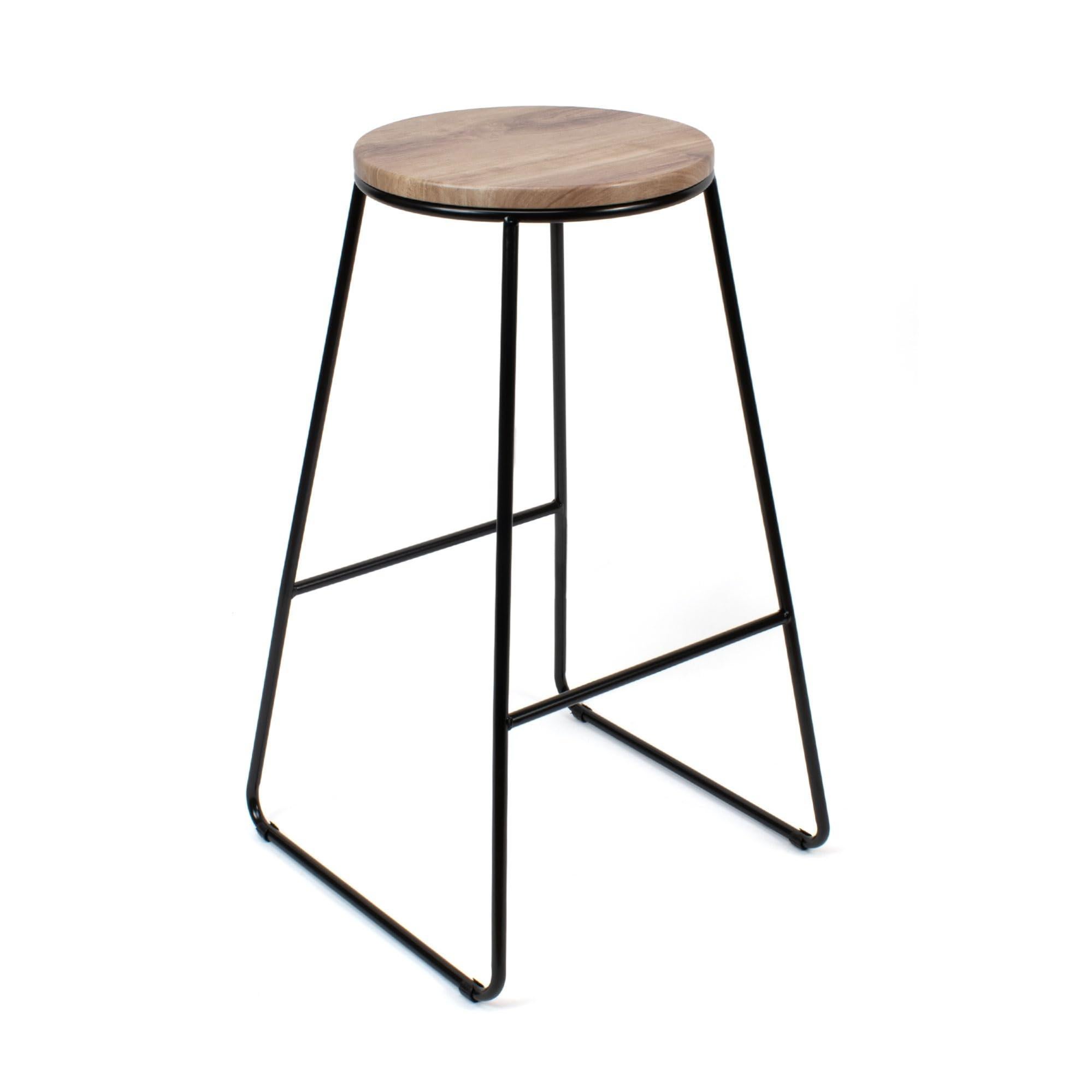 THE SECRET HOME - Taburete de Madera y Metal - Alto 71x Largo 42 x ...
