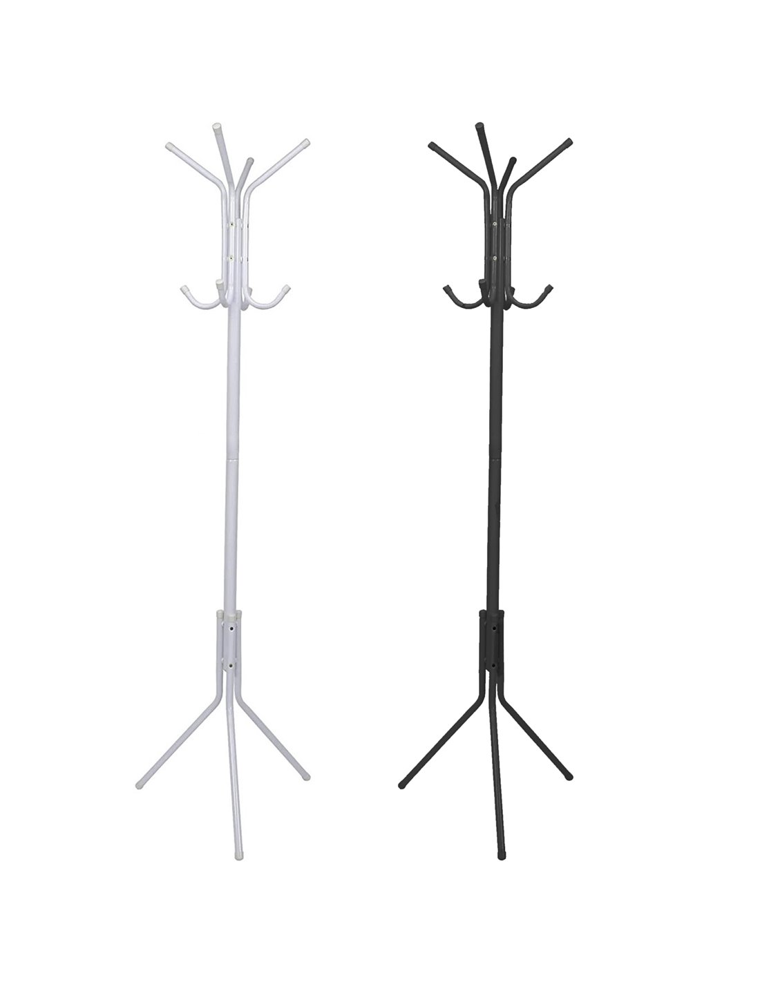 Perchero con pie metálico Minimalista | 8 Ganchos | Soporte para ...