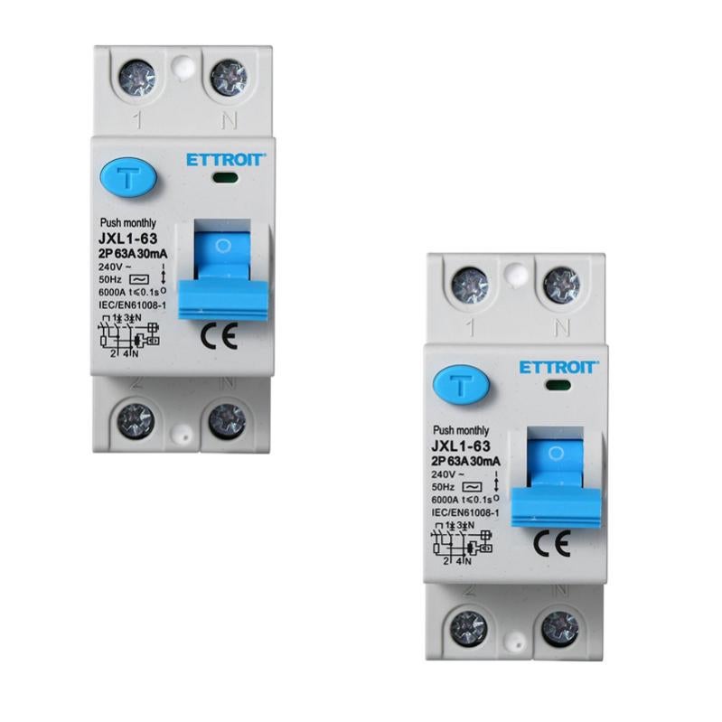 Interruttore Differenziale Puro 2P 63A 6kA 30mA 220V Salvavita 2 Pezzi | Leroy Merlin