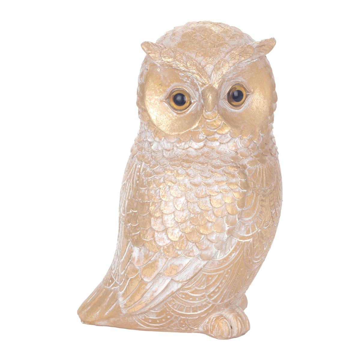 ORIGEN Home Decor Figura Búho Buhos | Figura de Búho Beige - 18x12x10cm ...