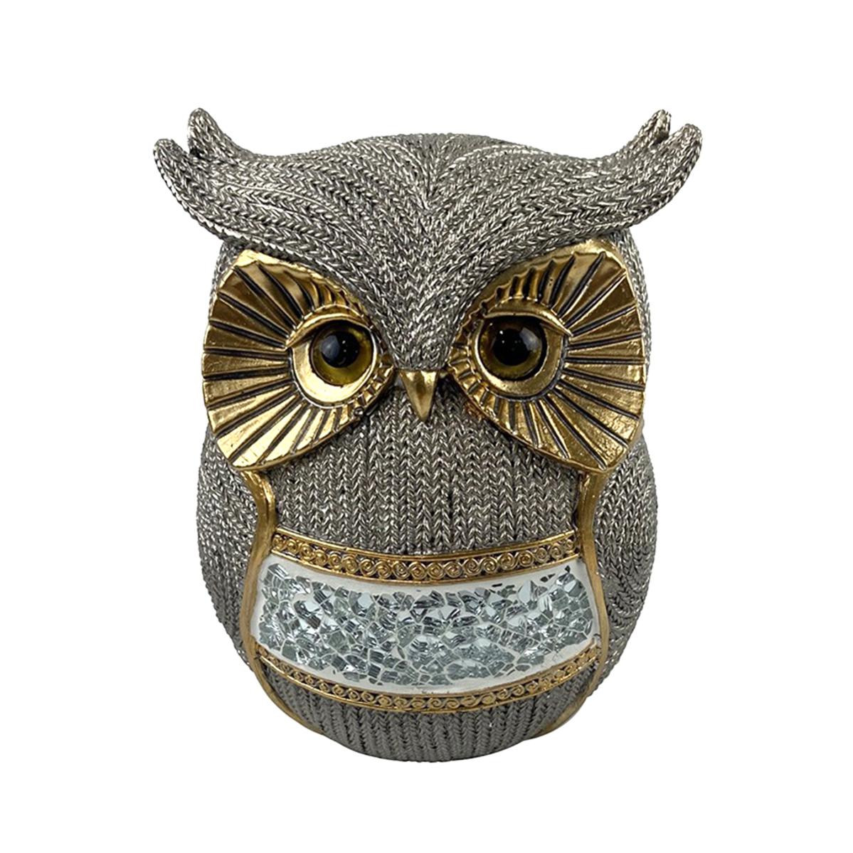 ORIGEN Home Decor Figura Búho Buhos | Figura de Búho Dorado - 15x11x9cm ...