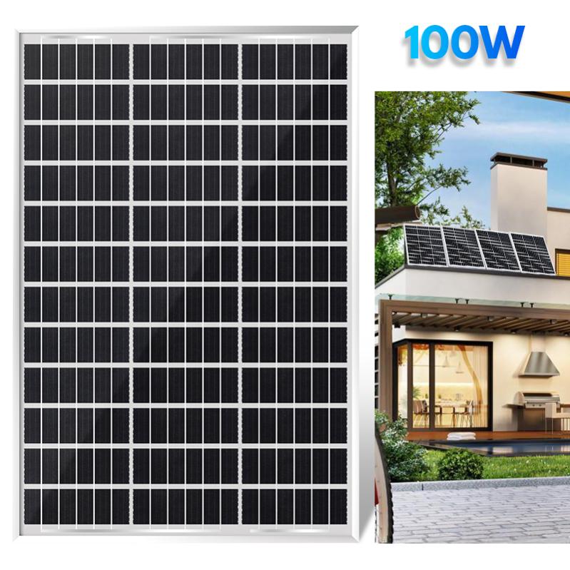 Panneaux solaires 100W panneau solaire module solaire chargeur solaire ...