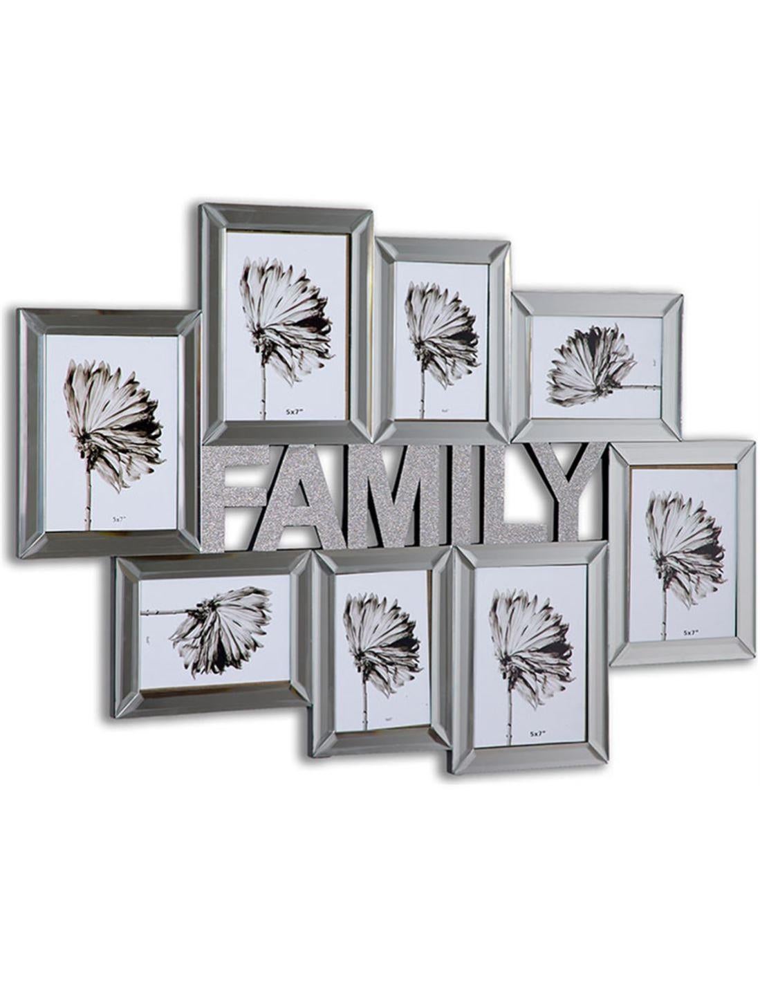 Multifoto para colgar con 8 fotos de espejo family | Leroy Merlin