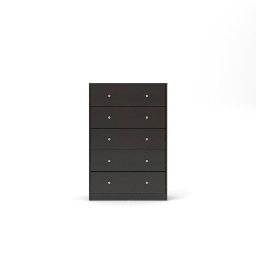 Maria Commode 5 tiroirs, couleur café. | Leroy Merlin
