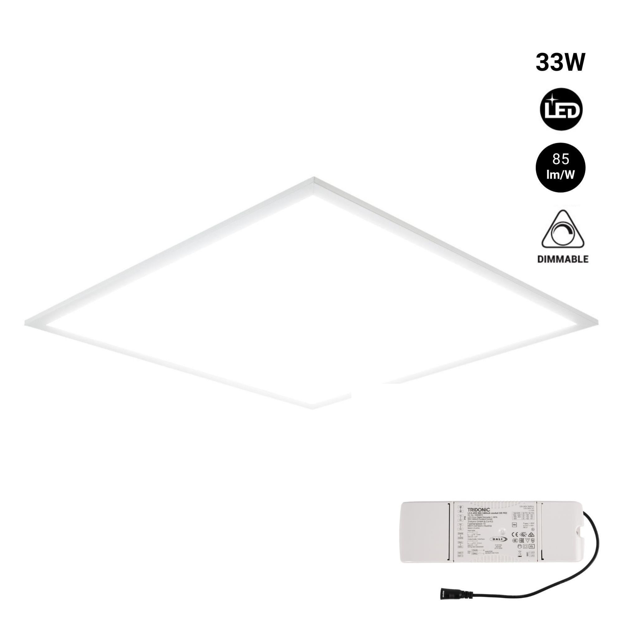Pannello LED 60 x 60 - 33W - 2800lm - Driver Tridonic Dali ...