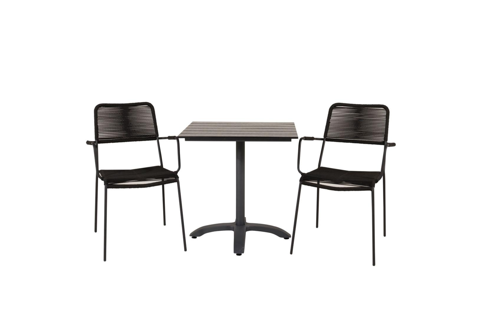 Colorado 70*70 Ensemble table et chaises de jardin, table 70x70cm et 2 ...