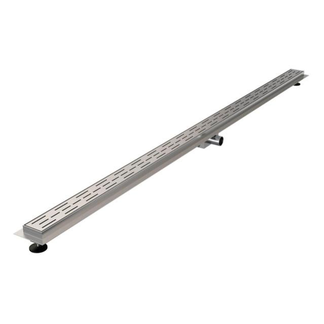 Saniclass Caniveau de douche 200x7x6.7cm peu profond avec évacuation de ...
