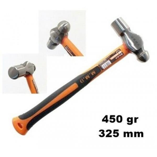 MARTELLO DA CARROZZIERE TESTA TONDA E CILINDRICA E MANICO IN FIBRA ...