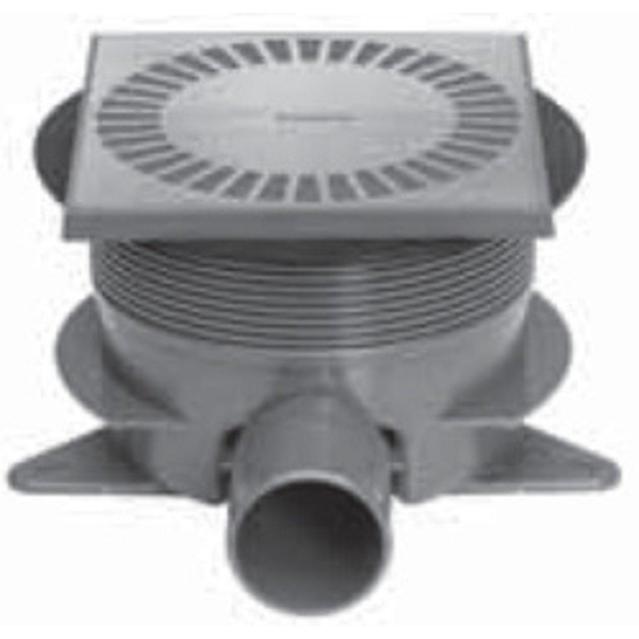 Easy drain Aqua quattro siphon de sol abs 10x10cm horizontal | Leroy Merlin