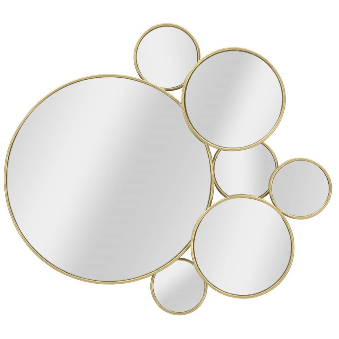 Miroir mural, composition de miroirs de différentes tailles, 81 x 73 cm ...