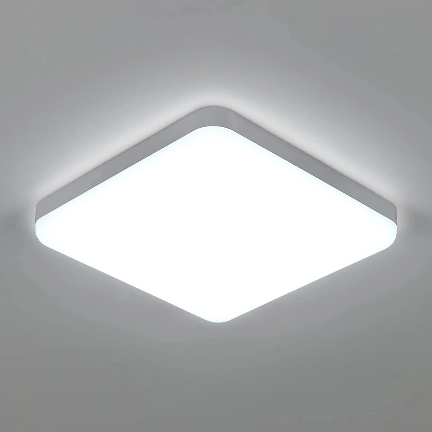 Plafoniera a LED quadrata da 32 W, plafoniera impermeabile IP54, 3600LM ...