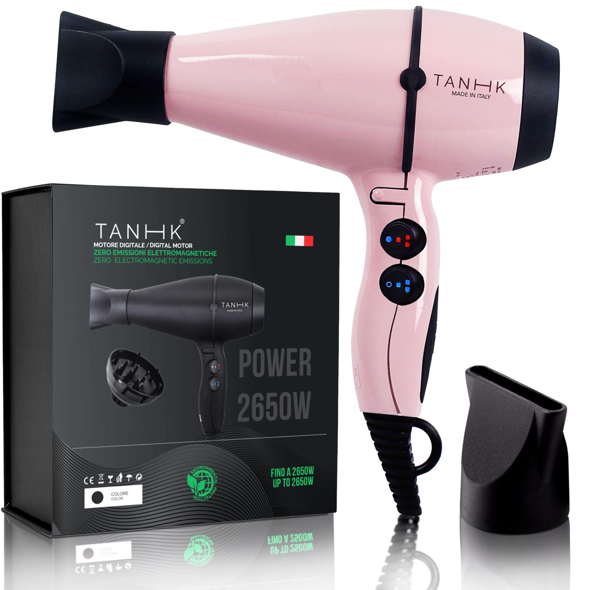 Phon Professionale 2500W Ceramica| Made in Italy| Motore Digitale | 4 ...