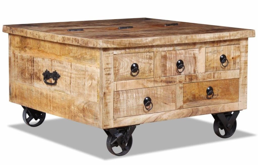 Table basse bois de manguier Induka 70 cm | Leroy Merlin