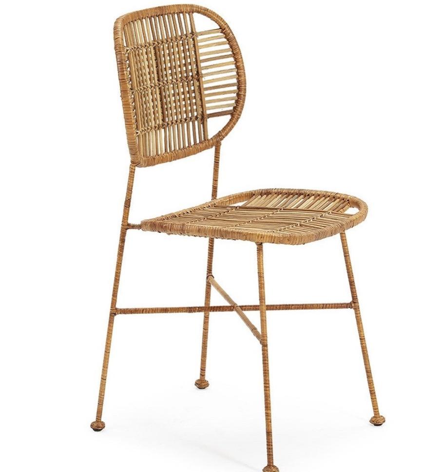 Chaise osier naturel et métal Sila | Leroy Merlin