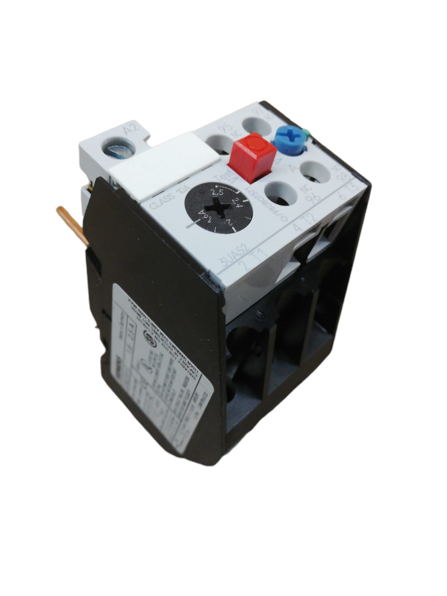 Siemens 3ua52001c relÈ sovracarico ritardato regolazione da 1,6a a 2,5a ...