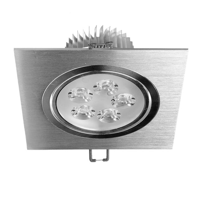 Lot De 30 Spots Led Orientables Ecd Germany 5 W Carré 120 X 120 Mm