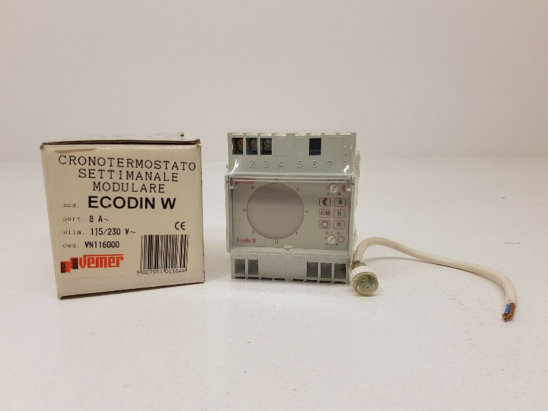 Vemer vn116000 cronotermostato settimanale ecodin w 115//230v 8a ...