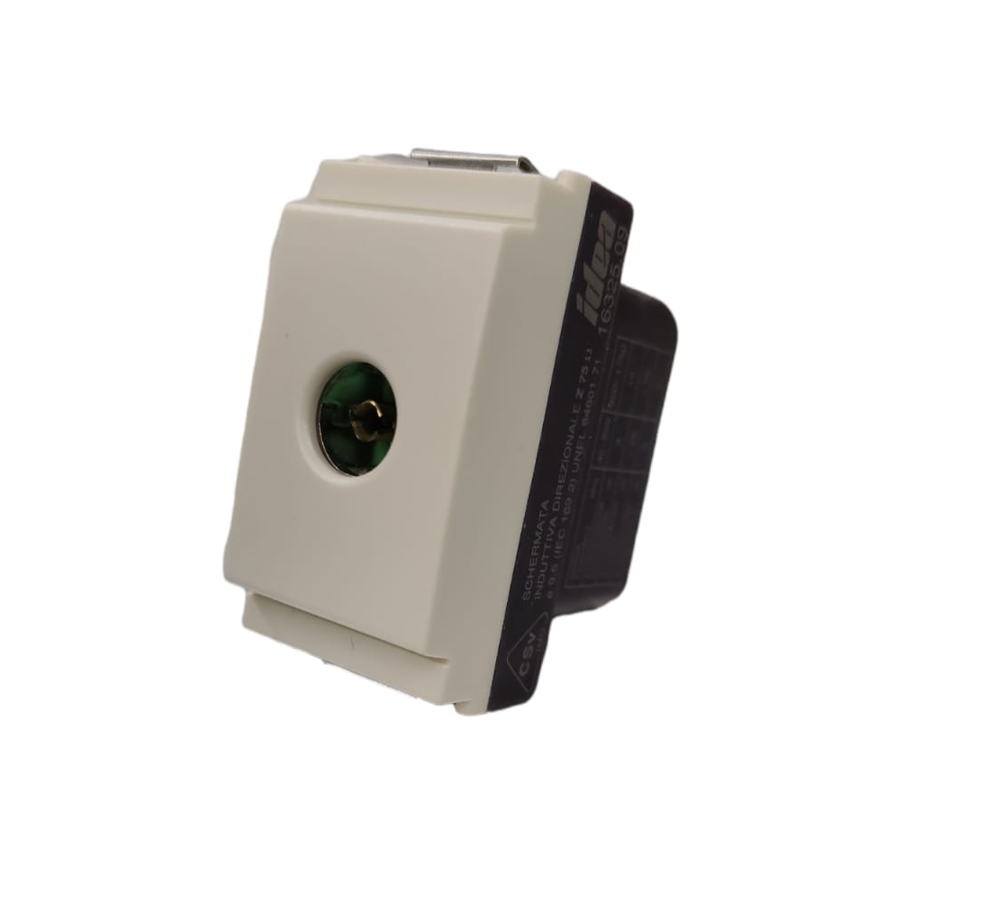 Vimar idea 16325 09 b presa tv coassiale passante schermata 9db bianca ...