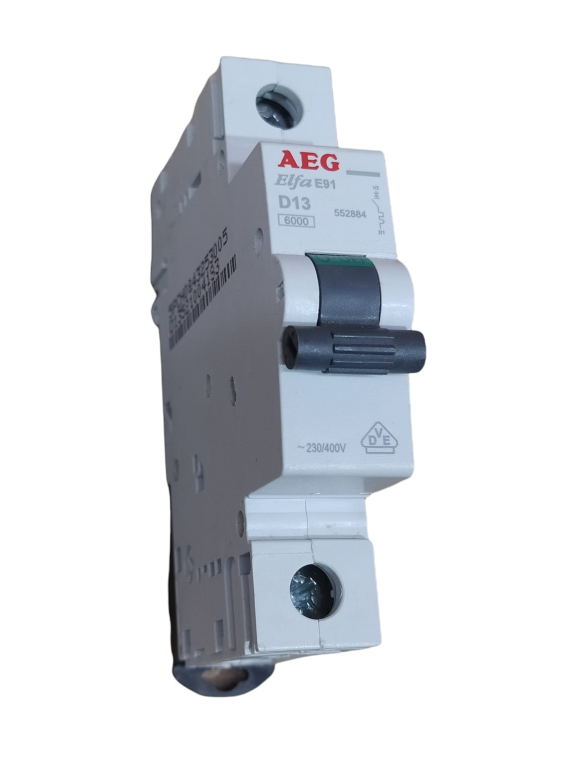 Aeg e91d13 interruttore automatico magnetotermico elfa e90 1p d 13a 6ka ...
