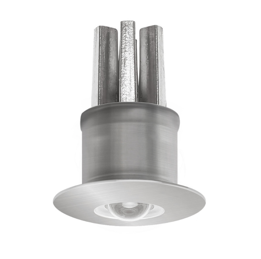 Linea light 85060c30 nitum-r 9 tondo 1 led 2w nikel spazzolato - Nuovo ...