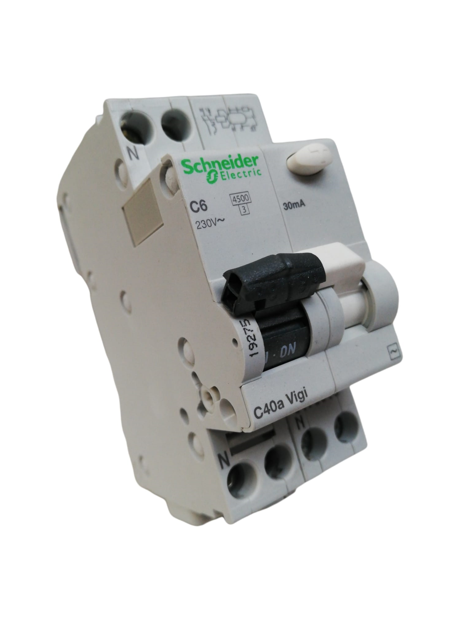 Schneider 19275 interruttore differenziale magnetotermico 1p n 6a 0,03a c-ac 4,5 - Nuovo | Leroy ...