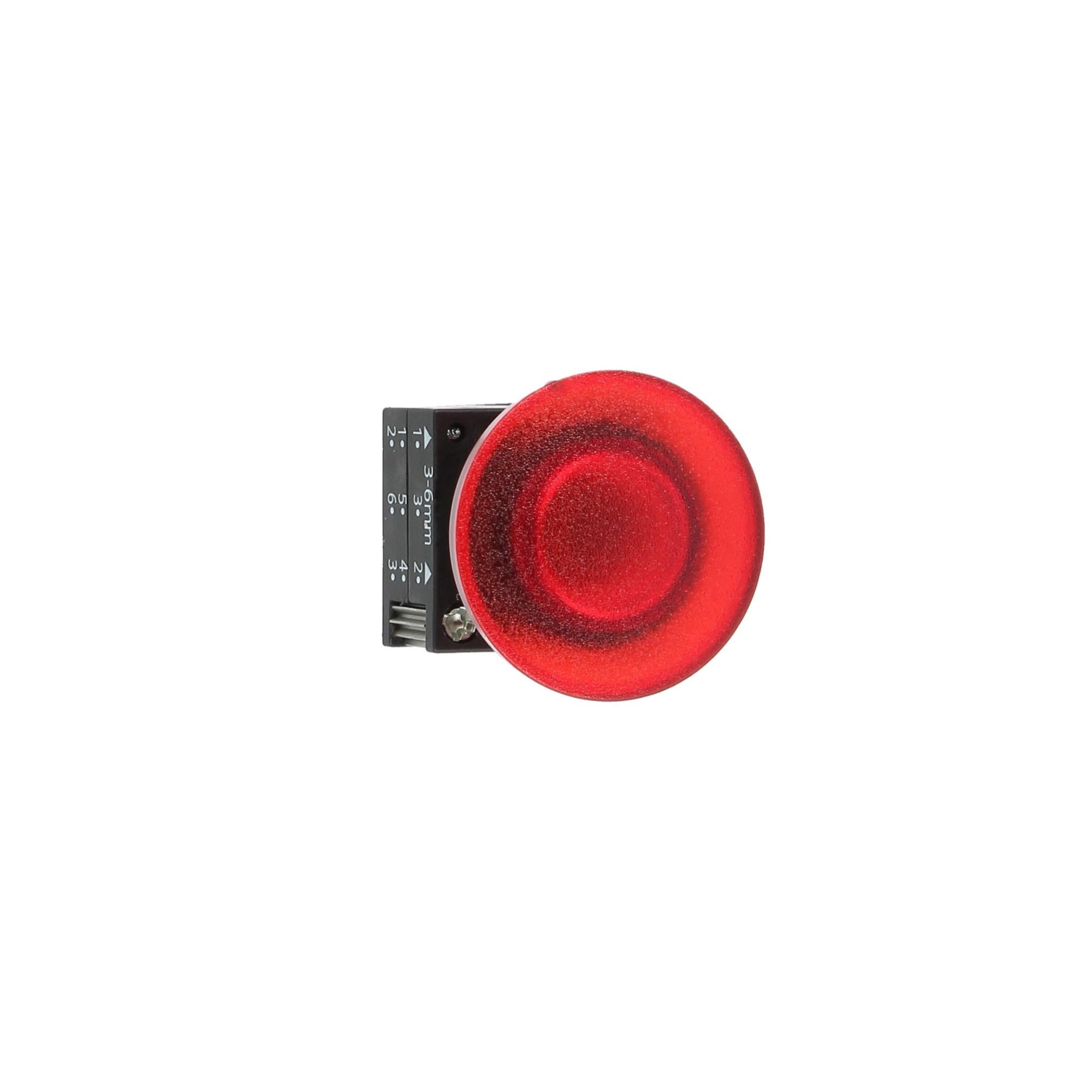 Siemens 3sb30011ca21 pulsante luminoso rosso sblocco trz-az scatto ...