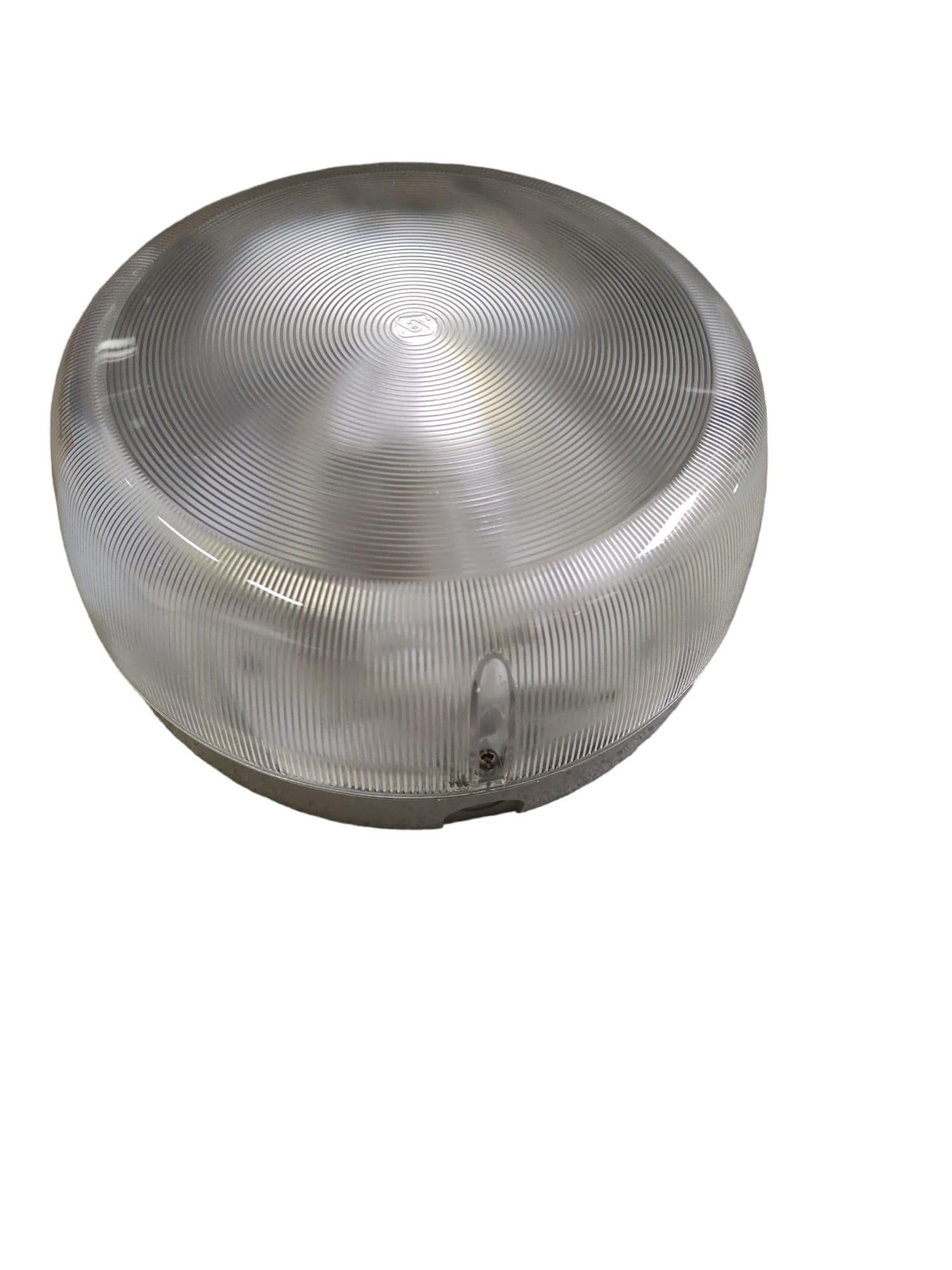 Schyller sch45201 plafoniera tonda diam 250 ral7035 ip44 100w e27 ...