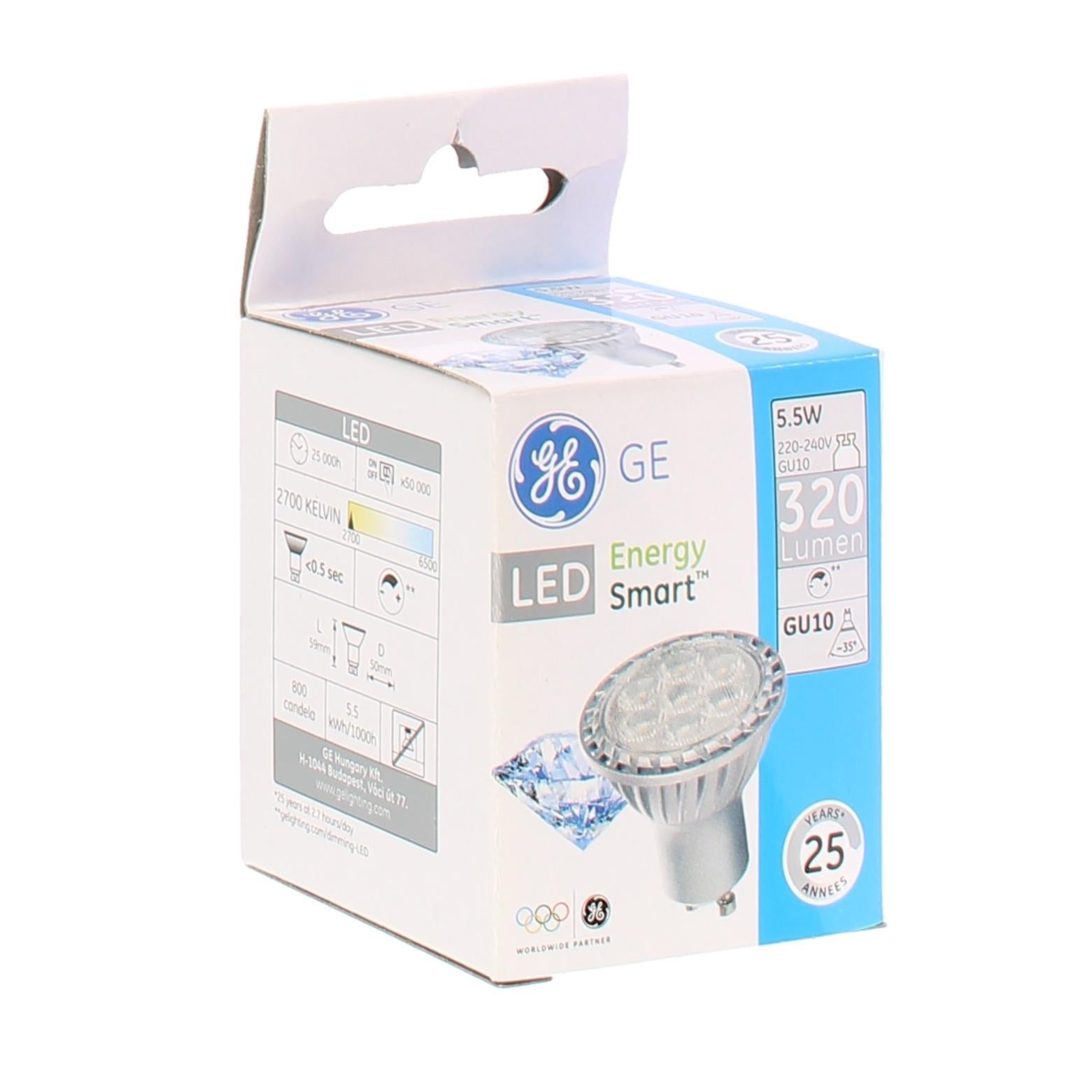 Ge Lighting 85848 Led5.5d/gu10/827/220-240v/35/bx lampada led gu10 5,5w ...
