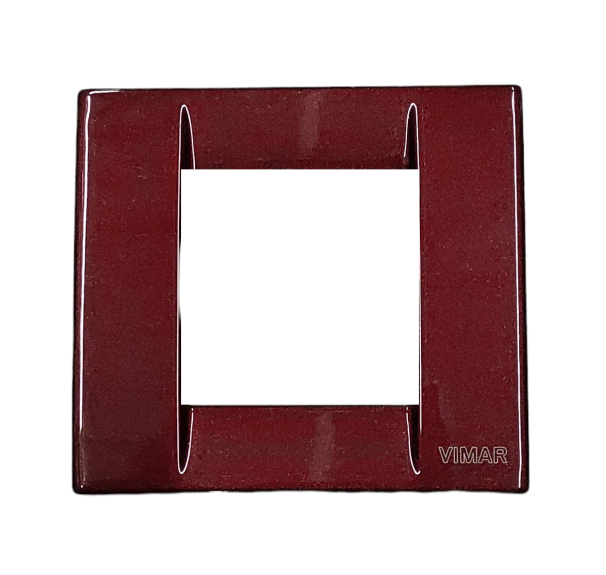 Vimar 17092 25 idea placca classica 1//2 moduli bordeaux metalizzato ...