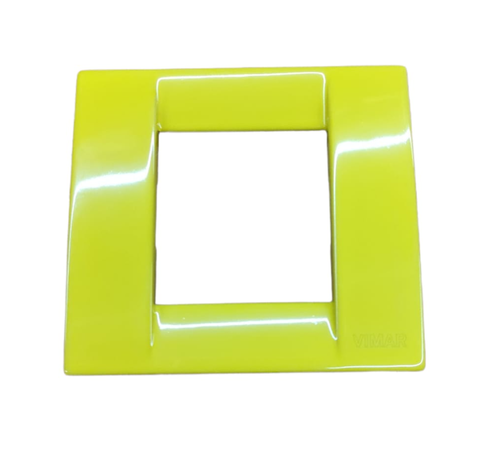 Vimar 17092 02 placca 1//2 moduli met giallo vimar idea modulo ridotto ...