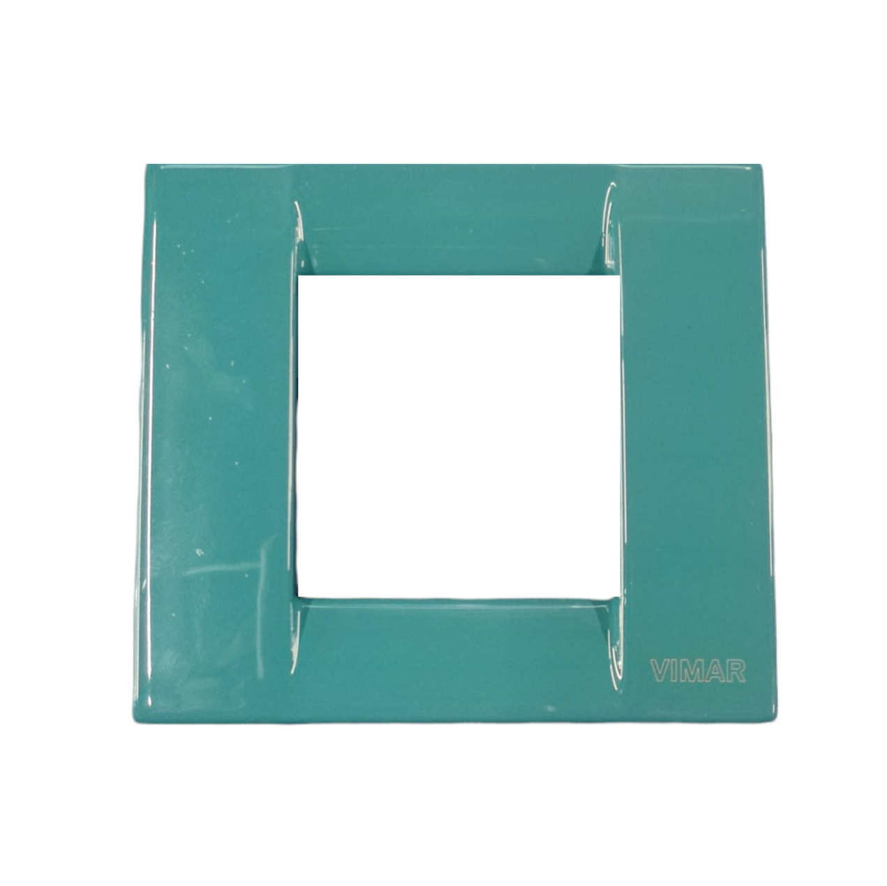 Vimar 17092 06 placca 1//2 m met app turchese vimar idea modulo ridotto ...