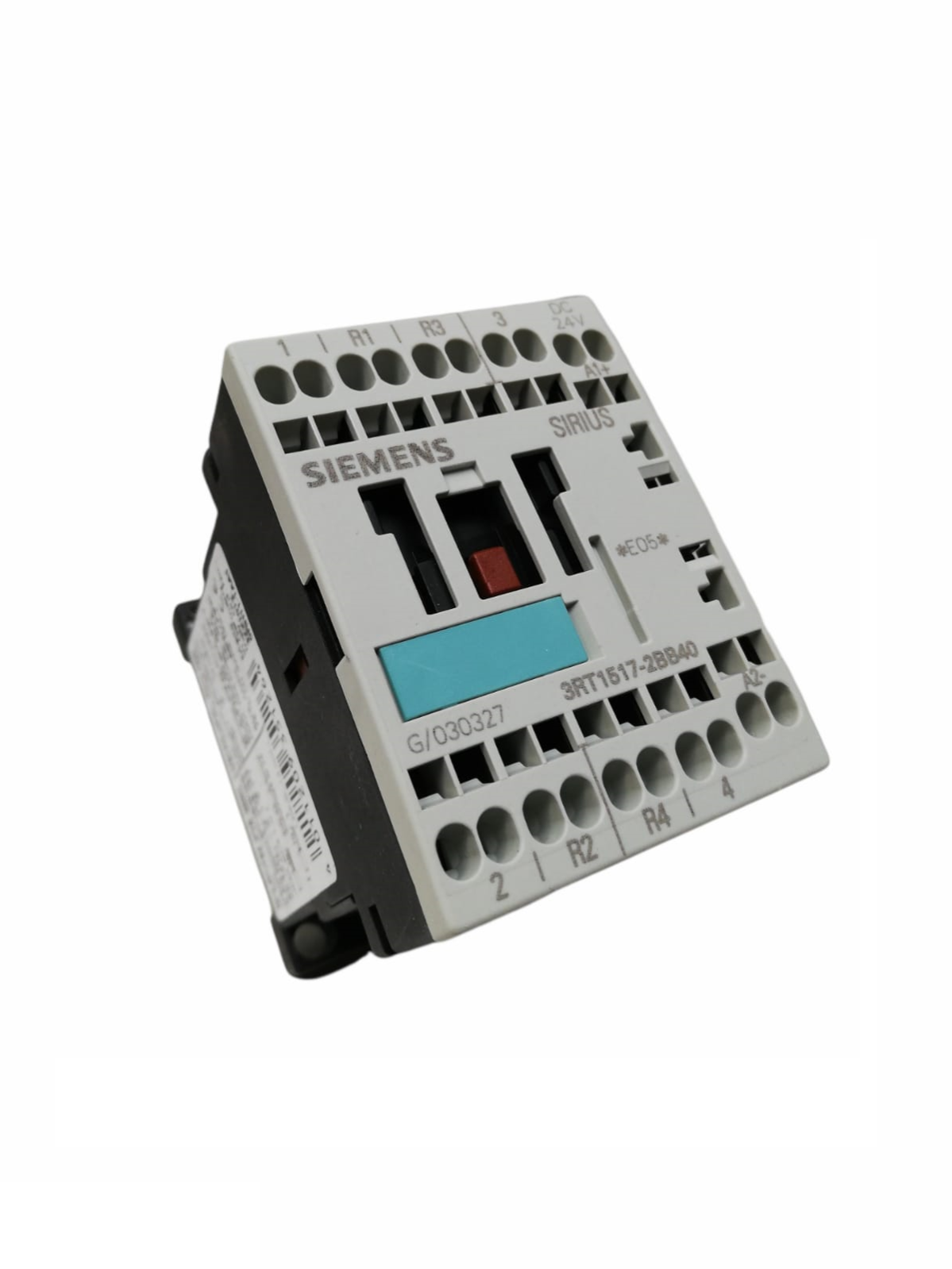 Siemens 3rt15172bb40 contattore quadripolare s00 5,5kw 2l 2r 24vdc cag ...