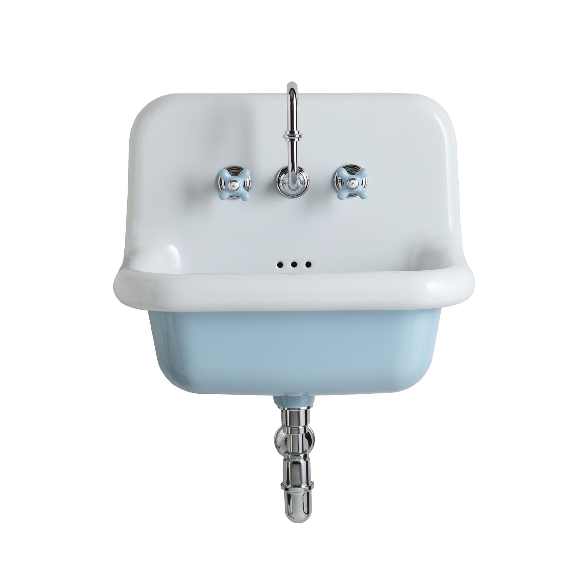 Lavabo Rétro Celeste Pastello 60cm TRUE COLORS firmato BLEU PROVENCE ...