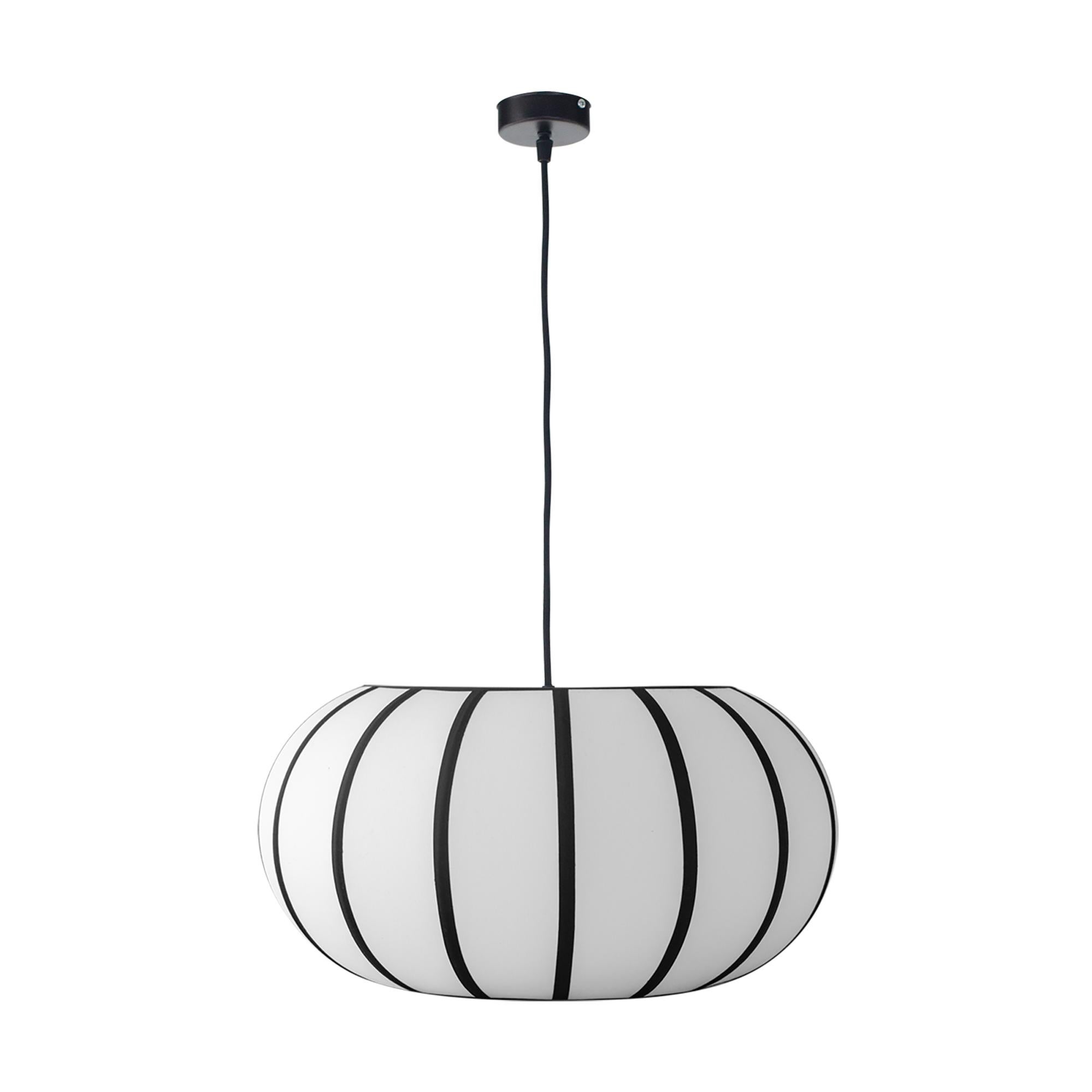 Lámpara de techo negra DARA 1 luz E27 D50 tejido y beige | Leroy Merlin