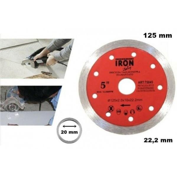 DISCO DIAMANTATO DA TAGLIO 2 mm PIETRA E CEMENTO 125mm X SMERIGLIATRICE ANGOLARE | Leroy Merlin