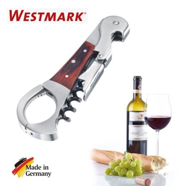 CAVATAPPI COMPATTO DA CAMERIERE IN ACCIAIO E LEGNO 4 FUNZIONI WESTMARK ...